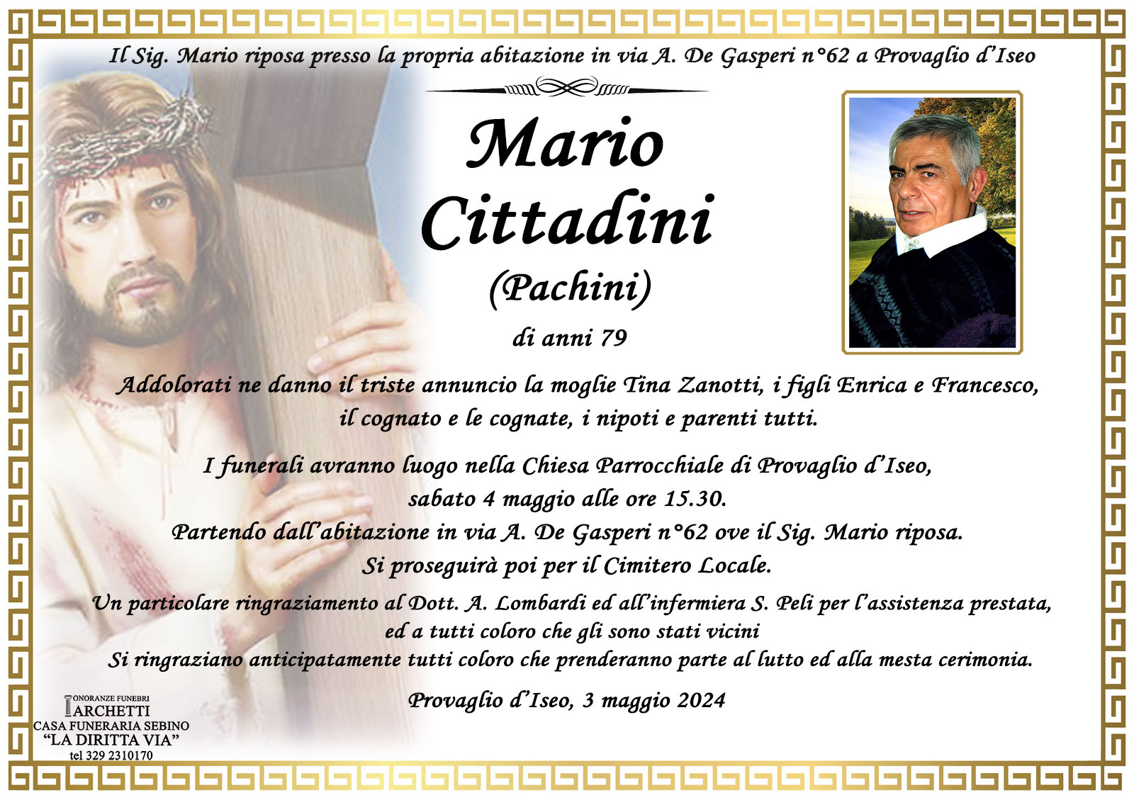 Onoranze Funebri Archetti - Necrologi & Messaggi